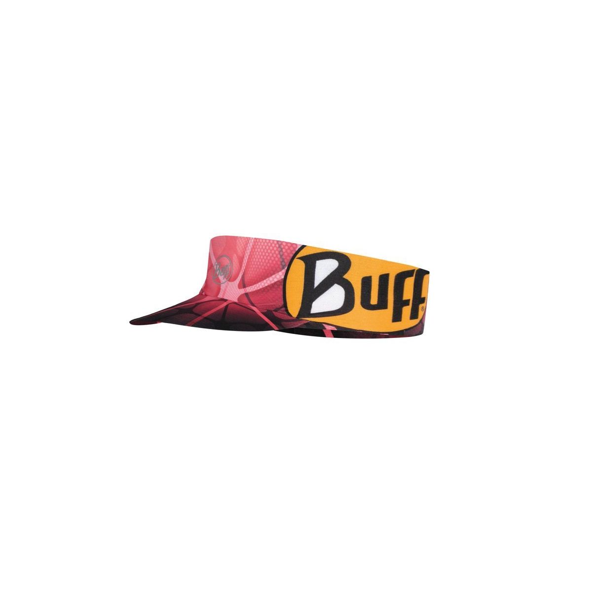 Opaska z daszkiem BUFF PACK RUN VISOR APE-X CORAL PINK - sklep Polarsport.pl