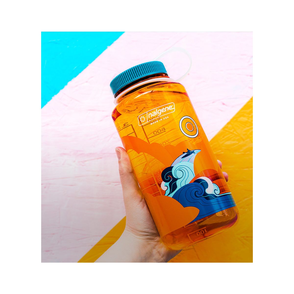 Butelka na wodę NALGENE 32oz (1000 ml) WIDE MOUTH RETRO CLEMENTINE ...