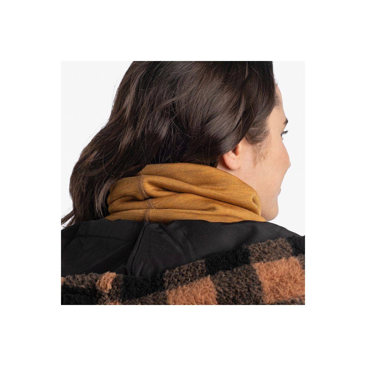 Chusta wełniana BUFF WOOL HEAVYWEIGHT SOLID MUSTARD - sklep polarsport.pl