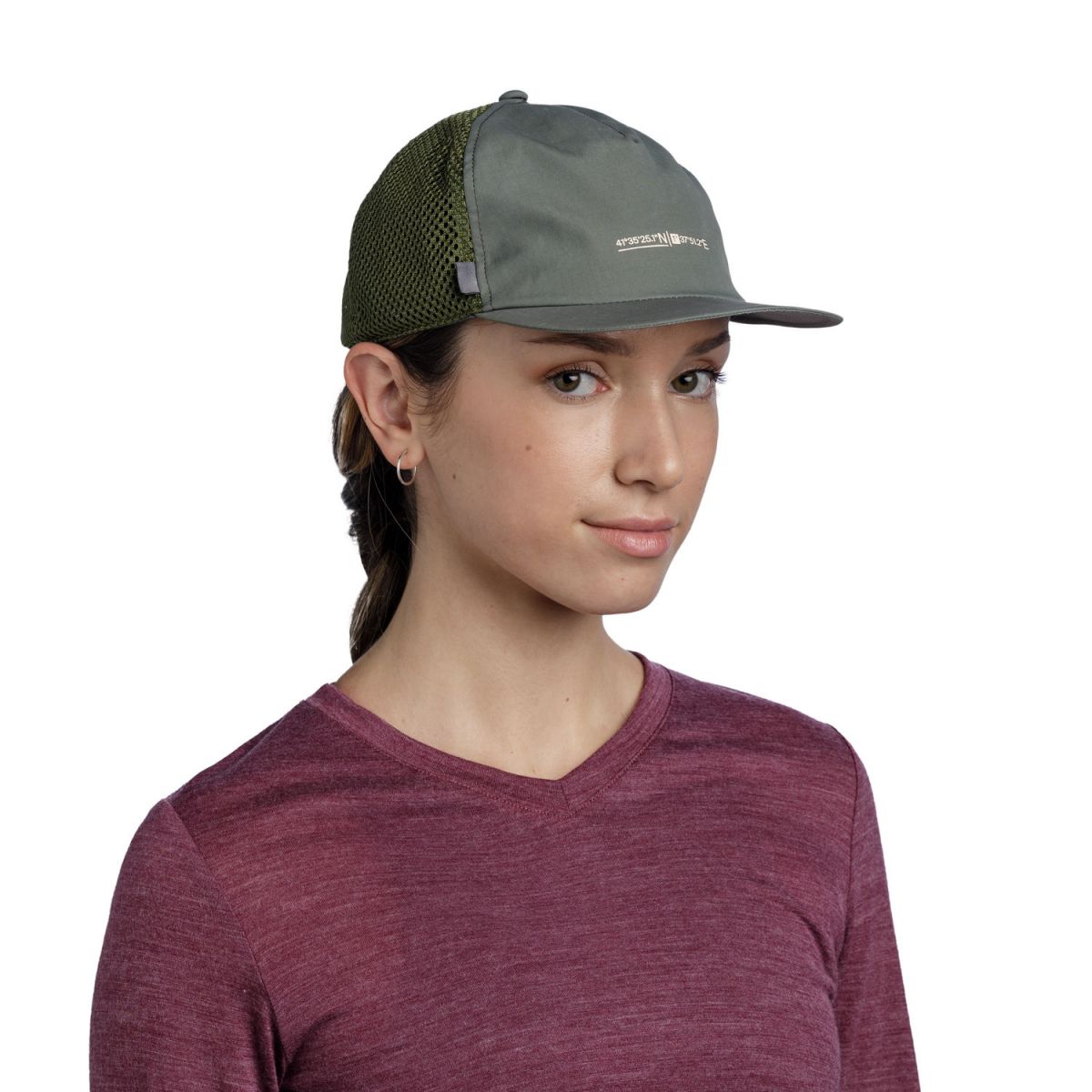 Czapka z daszkiem BUFF PACK TRUCKER CAP SOLID MILITARY - Sklep Polarsport.pl