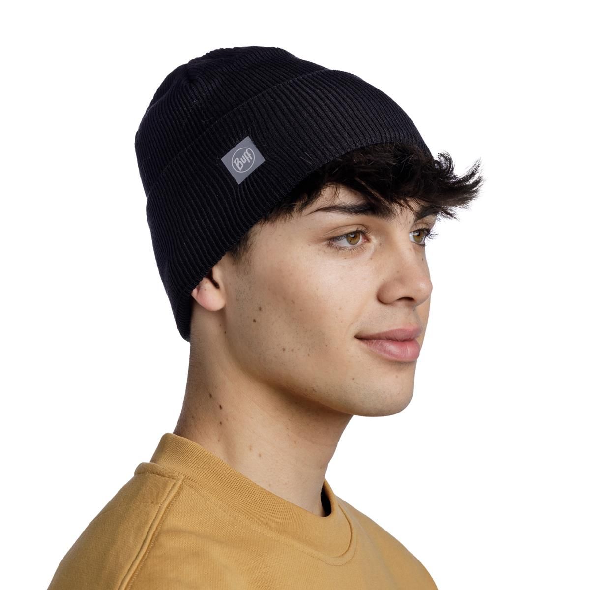 Czapka zimowa BUFF CROSSKNIT SOLID BLACK - sklep internetowy Polarsport