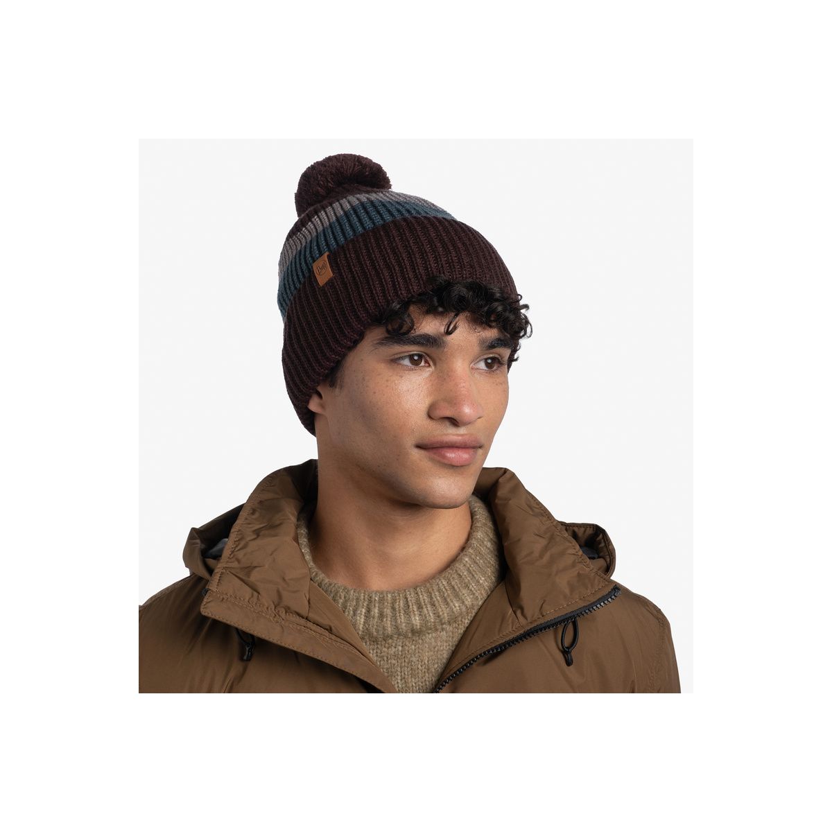 Czapka zimowa BUFF KNITTED ELON MAROON - sklep polarsport.pl