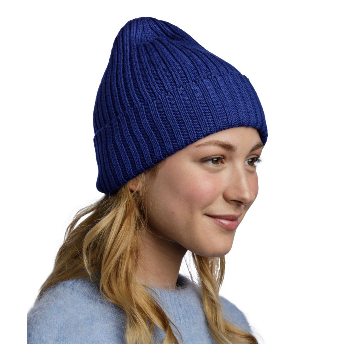 Czapka zimowa BUFF WOOL KNITTED NORVAL COBALT - sklep Polarsport