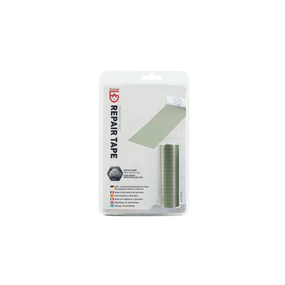 Łatki GEAR AID TENACIOUS TAPE REPAIR KIT GREEN - sklep polarsport