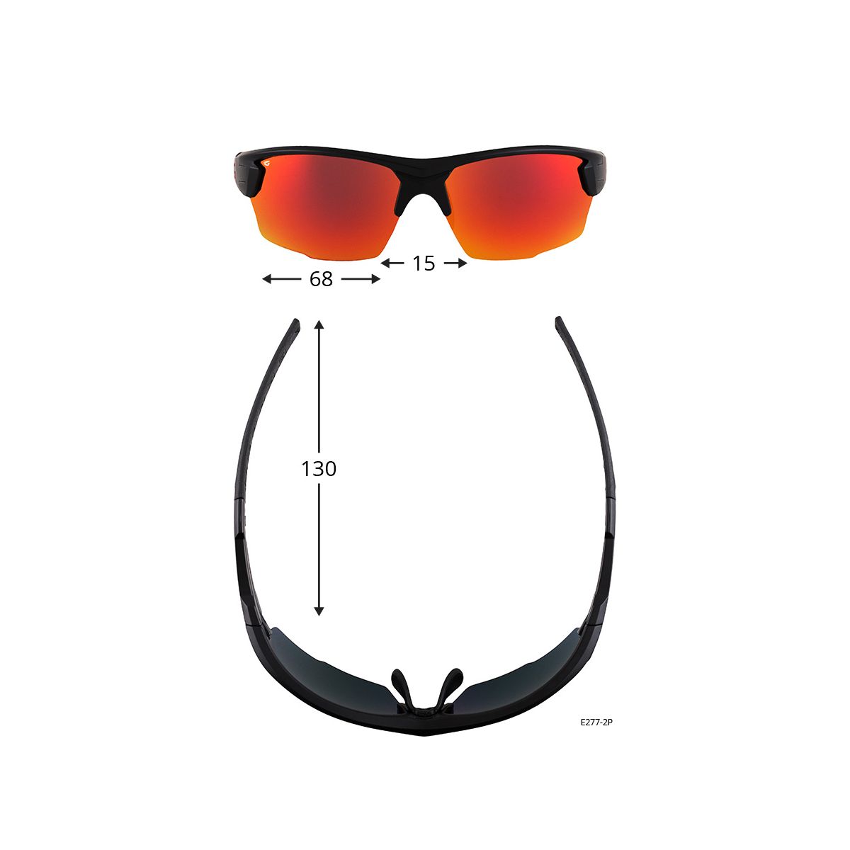 Okulary GOG MISTRAL (E277-2P) / BLACK-BLUE