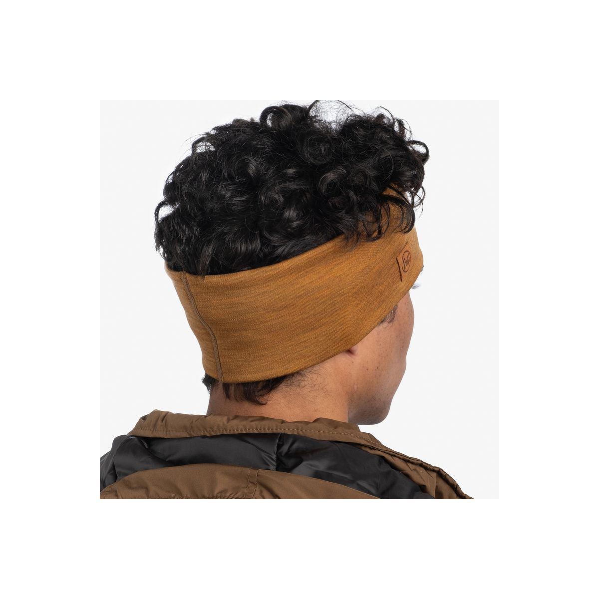 Opaska na głowę BUFF WOOL WIDE MUSTARD - sklep polarsport.pl