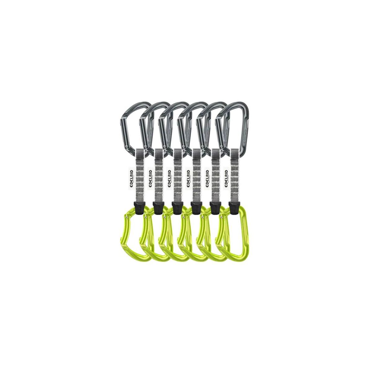 Zestaw ekspresów EDELRID PURE SET 10cm SLATE/OASIS_sklep Polar Sport