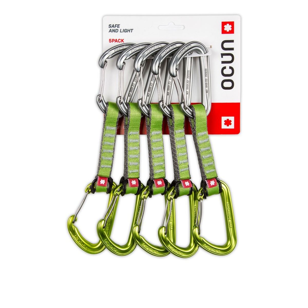 Zestaw ekspresów OCUN HAWK QD WIRE PAD 5 PACK 16 mm - sklep Polarsport